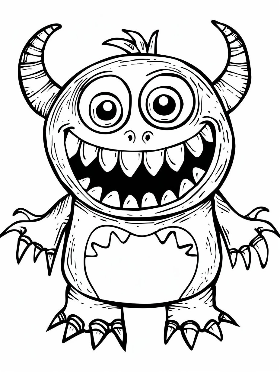 Get Creative With 200 Printable Monster Coloring Pages Digital Download ...
