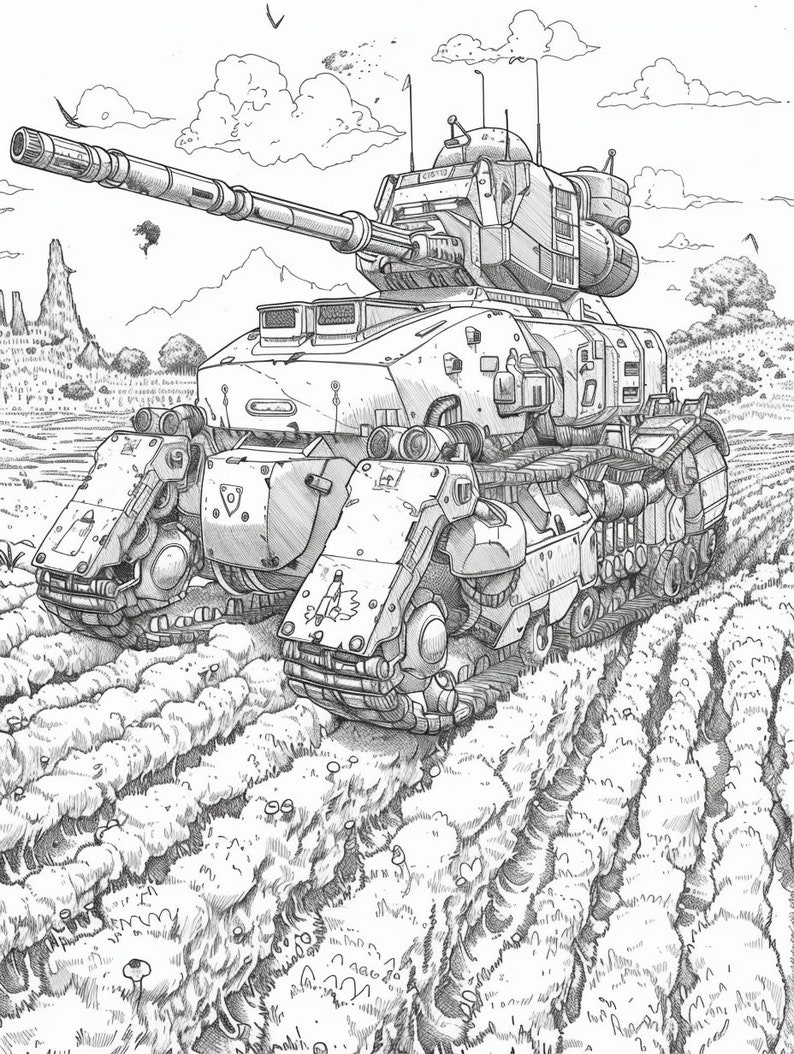 Gear Up! 200+ Printable Mecha Coloring Pages - Digital Download - Etsy