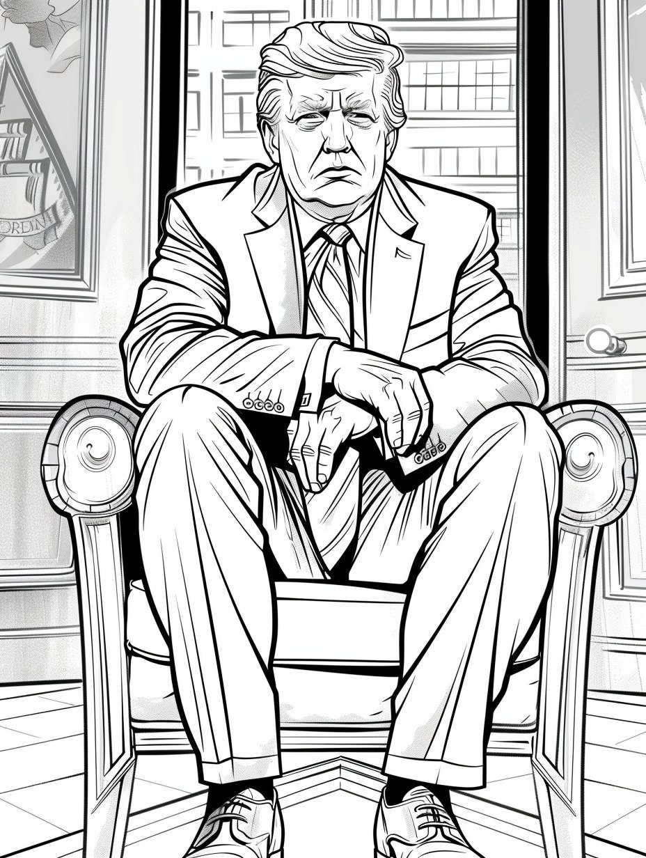 Over 100 President Trump Coloring Pages - Printable, Digital Download ...