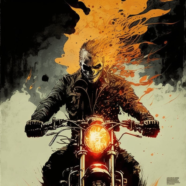 25 Unique Ghost Rider JPG for Digital Download , Marvel , Original Art ...