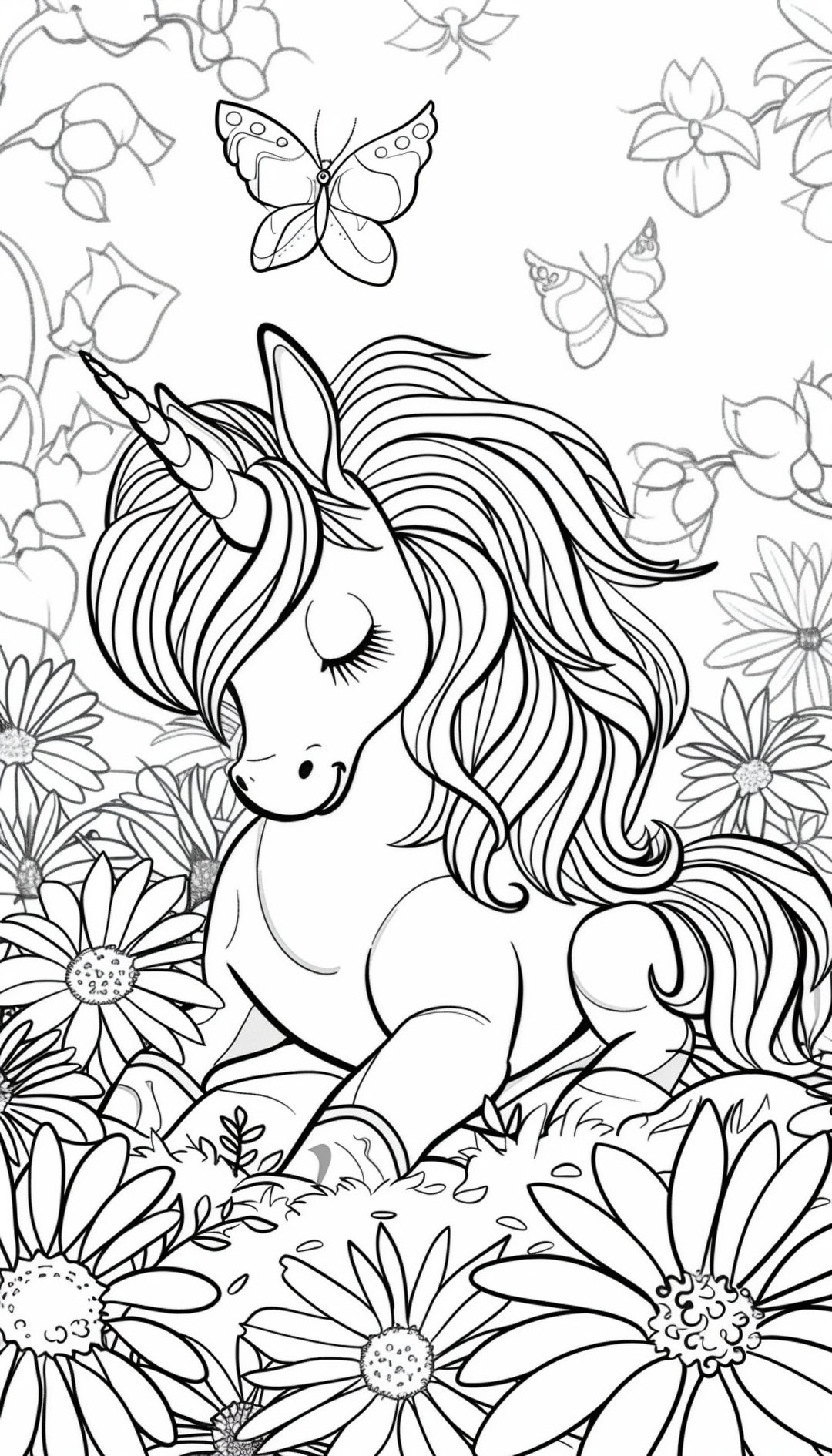 Magical Unicorn Coloring Adventure - Over 200 Pages Printable Digital ...