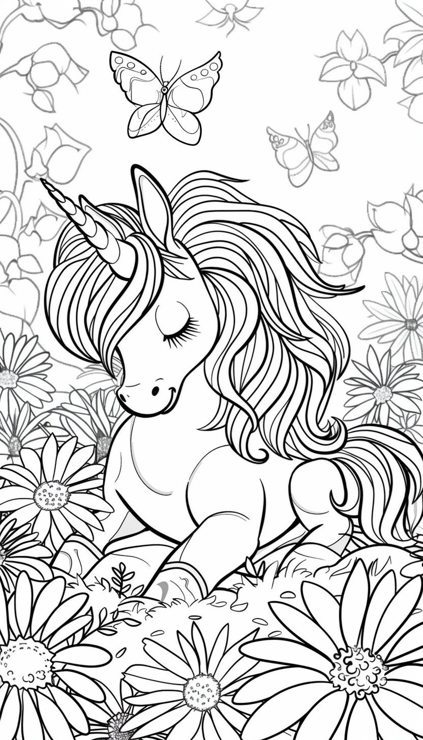 Magical Unicorn Coloring Adventure - Over 200 Pages Printable Digital ...