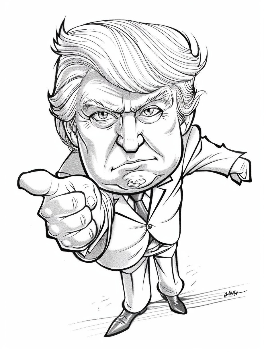 Over 100 President Trump Coloring Pages - Printable, Digital Download ...