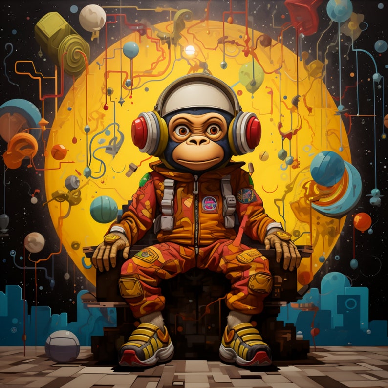 Space Monkey Art Collection": 150+ Original and Unique Space Monkey ...