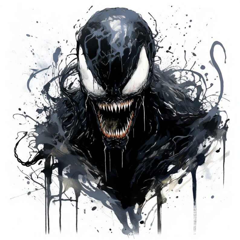 Venom Fanart Collection - Over 100 High-quality PNG Files Printable Art ...