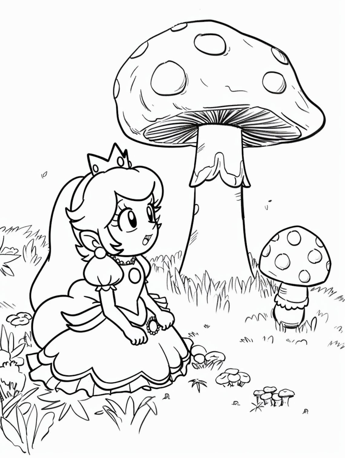 Embrace Peachy Cuteness! Over 150 Chibi Princess Peach Coloring Pages ...