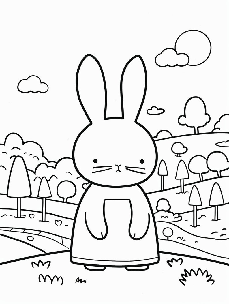 My First Coloring Fun! Over 100 Adorable Bunny Coloring Pages for ...