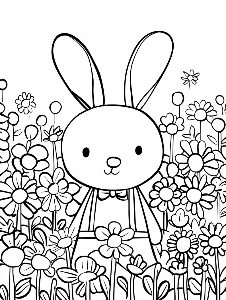 My First Coloring Fun! Over 100 Adorable Bunny Coloring Pages for ...