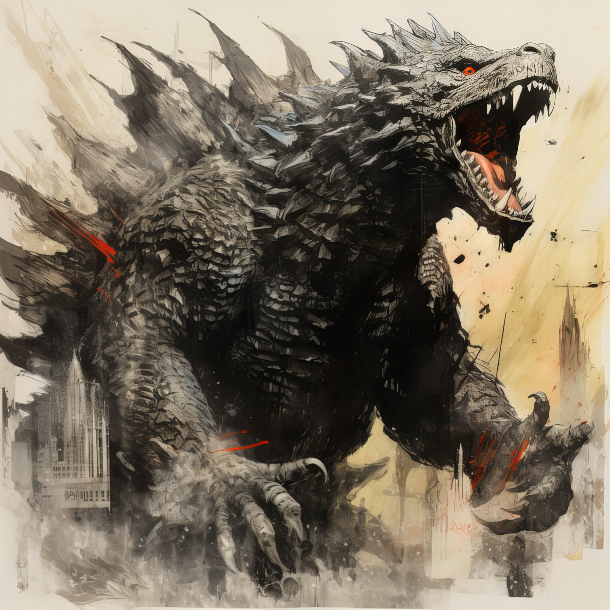 Explore the Mighty World of Godzilla: 290 Unique and Original Digital ...