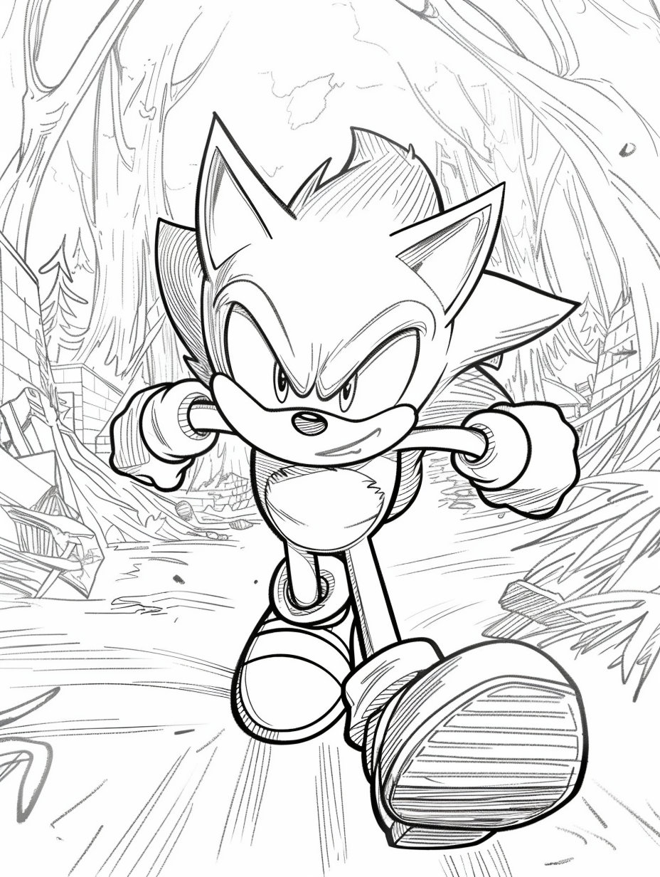 The Ultimate Sonic Coloring Adventure - 300+ Printable Digital Download ...