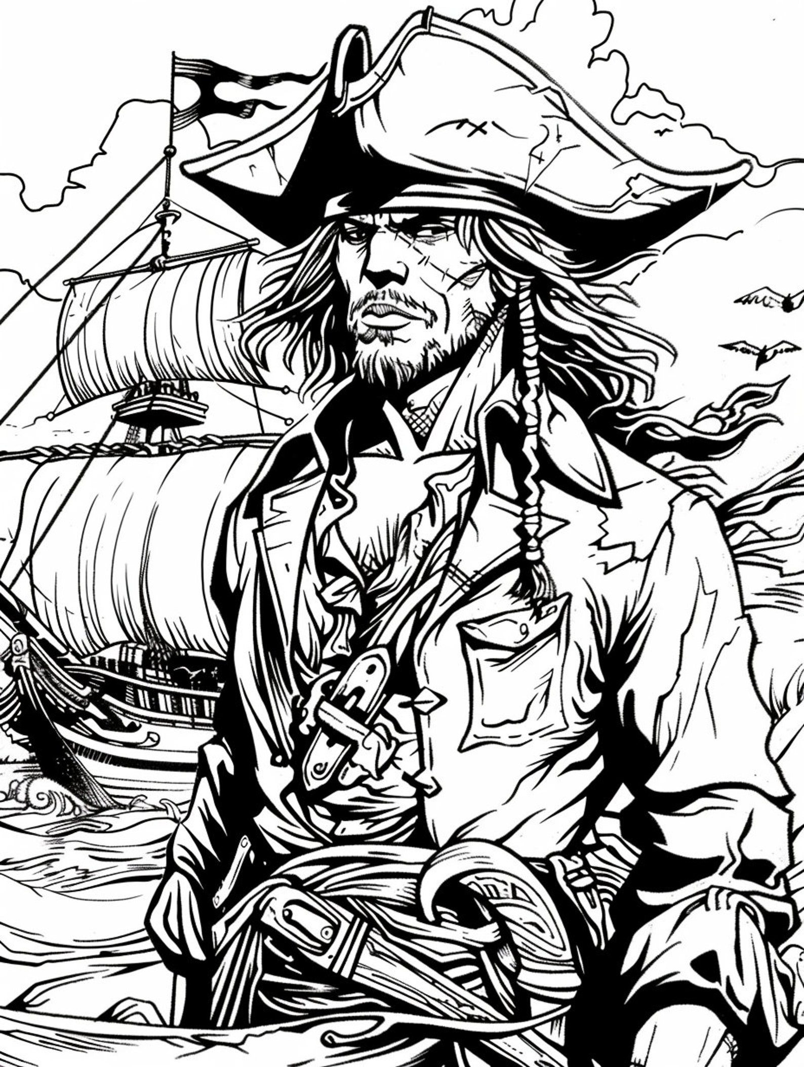 Ahoy, Mateys! Over 200 Printable Pirate Coloring Pages for ...