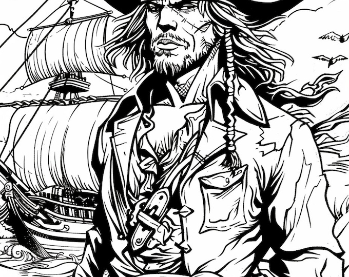 Ahoy, Mateys Over 200 Printable Pirate Coloring Pages for Swashbuckling ...