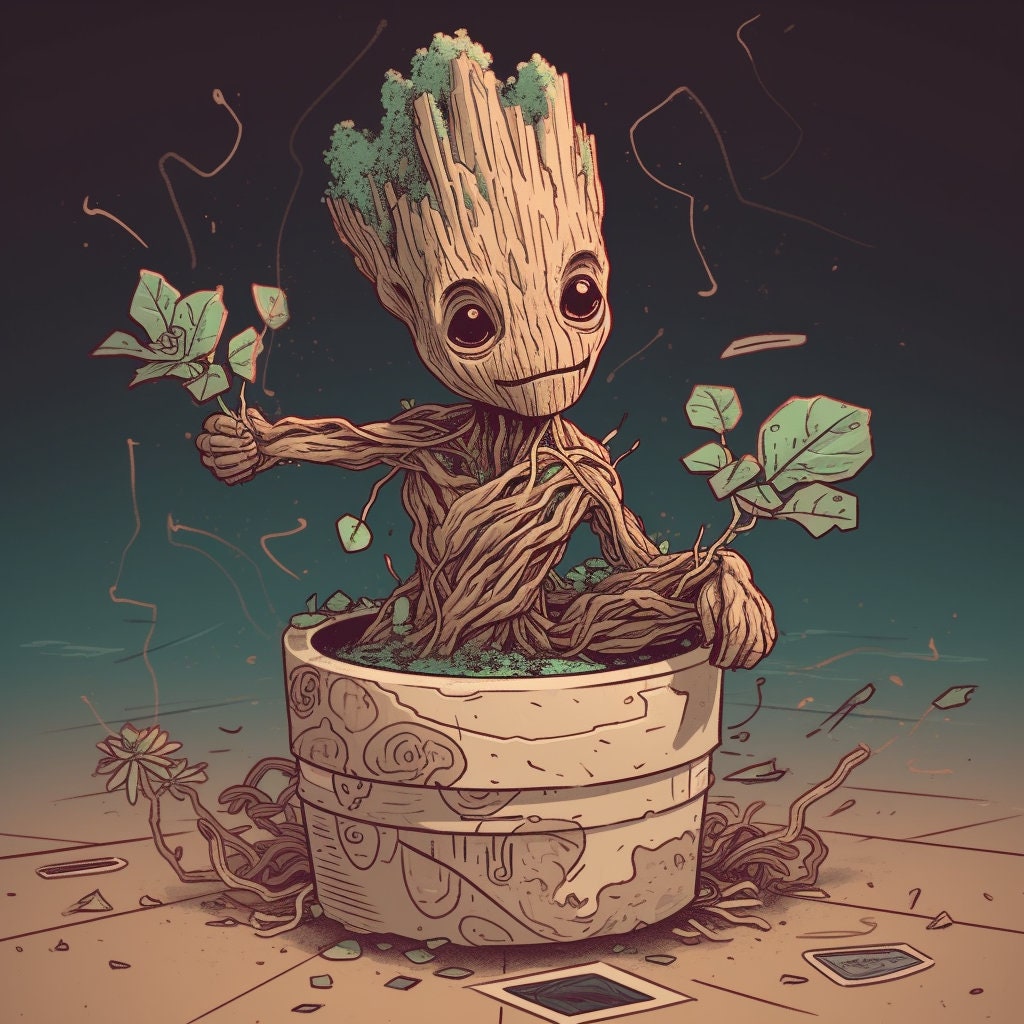 26 Printable Groot Pictures for Digital Download. Original Art - Etsy