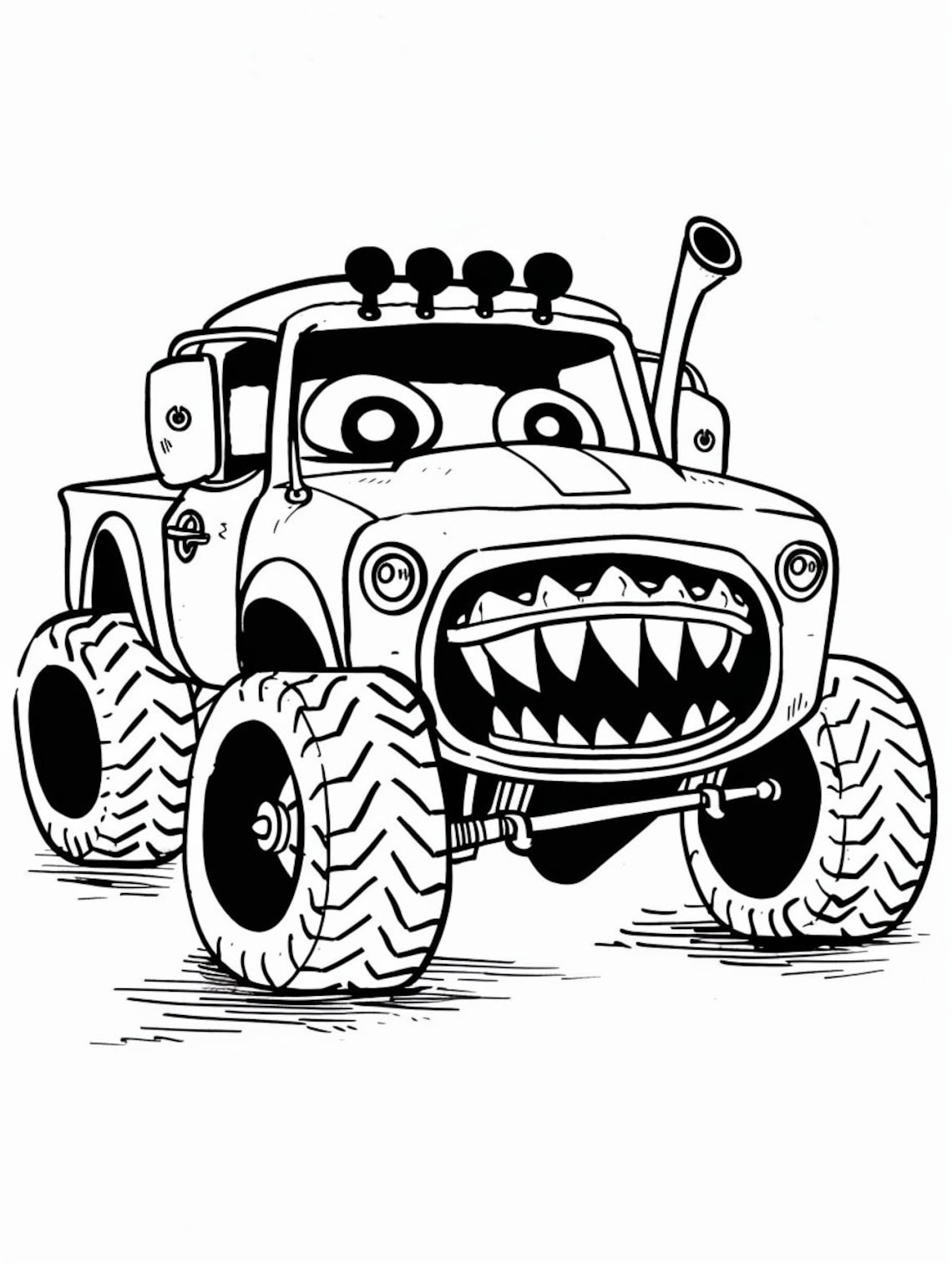 Over 200 Monster Truck Coloring Pages Printable, Digital Download - Etsy