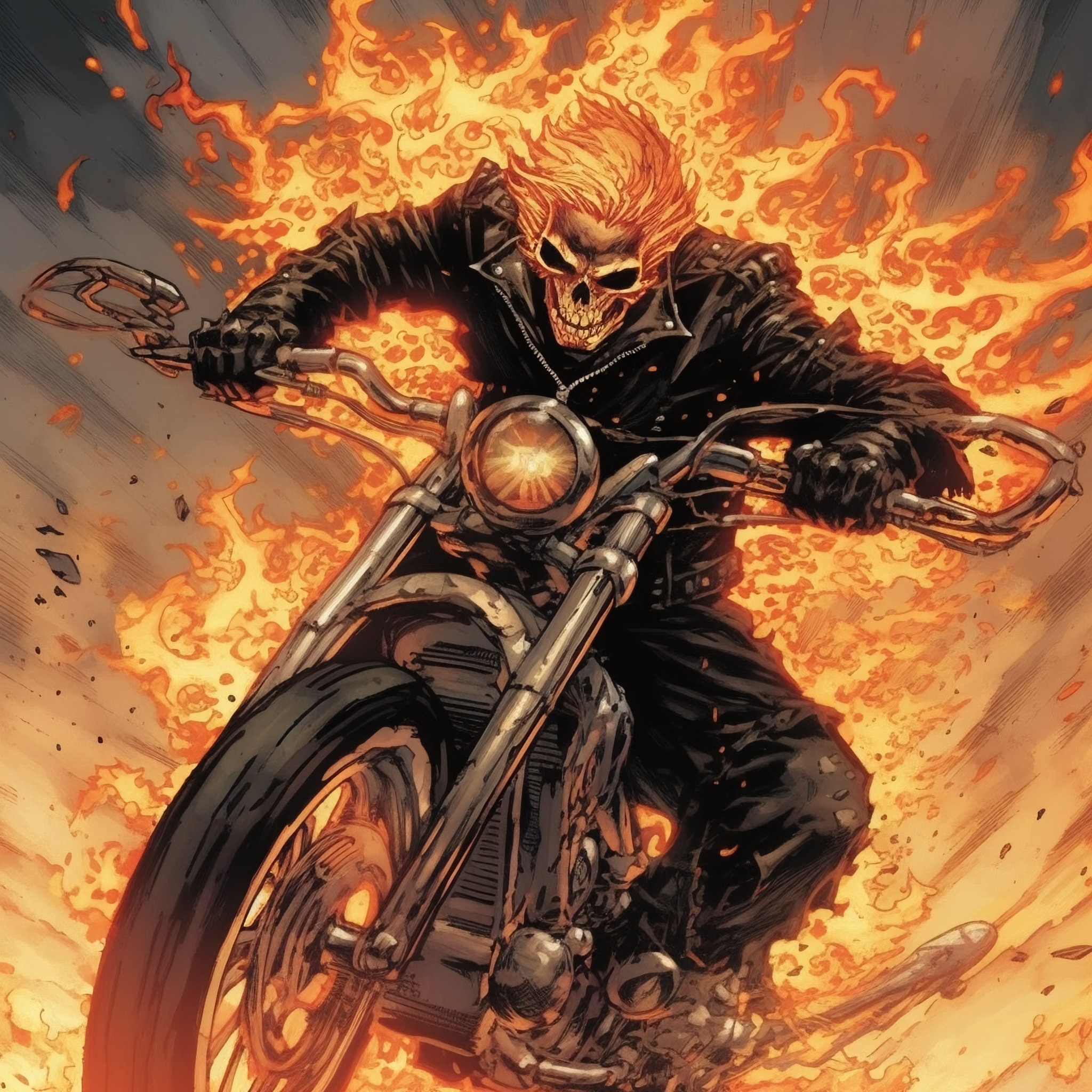 Over 30 Original Ghost Rider Printable Art for Digital Download. Check ...