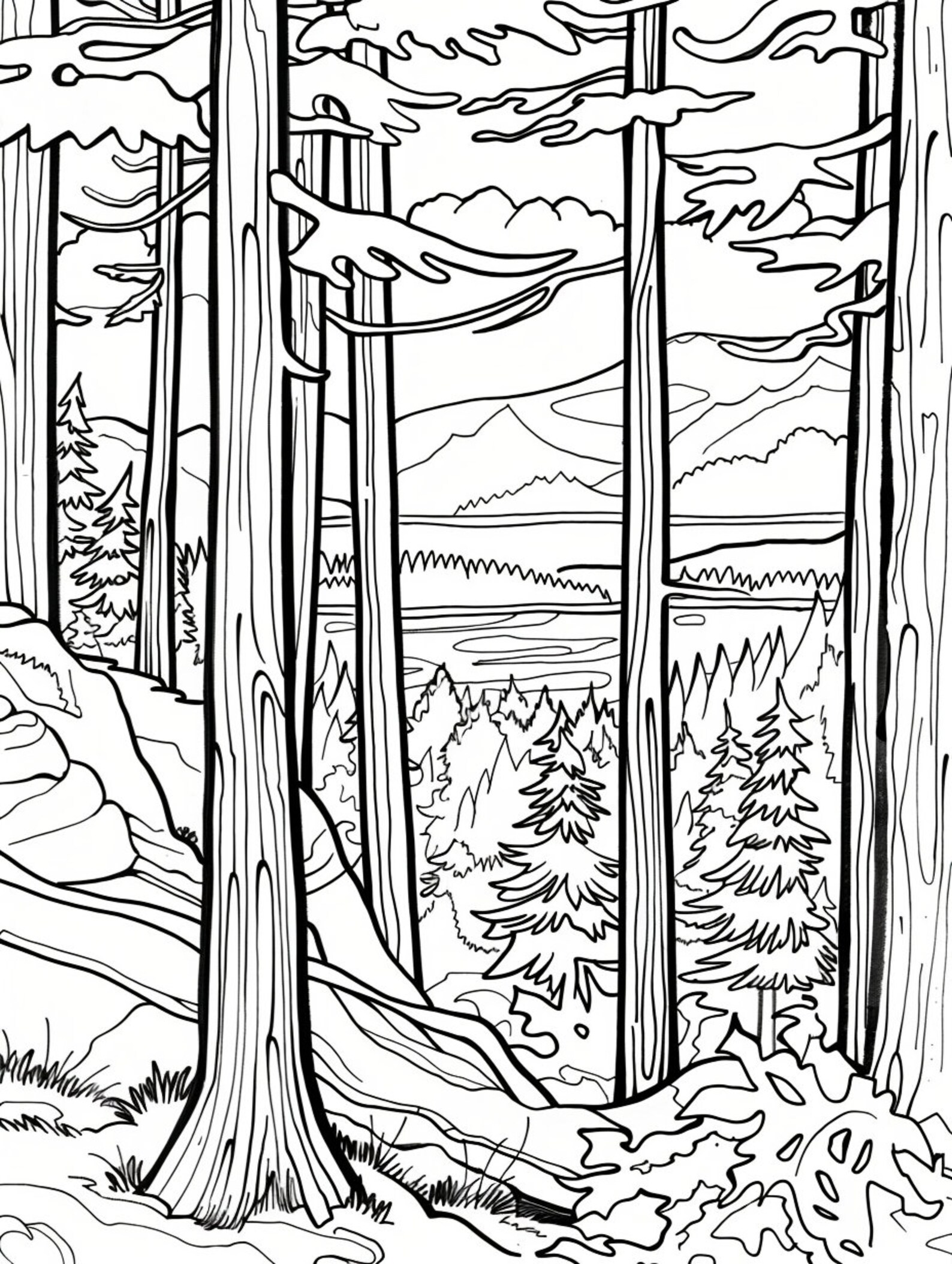 200 Pacific Northwest Coloring Pages: Printable, Digital Downloads ...