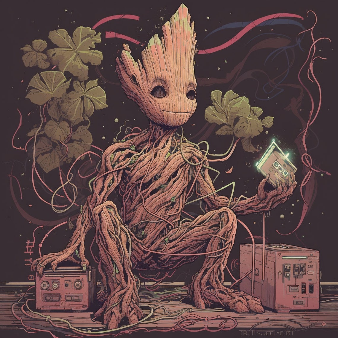 26 Printable Groot Pictures for Digital Download. Original Art - Etsy