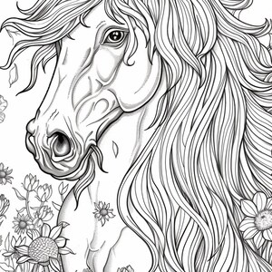 Magical Unicorn Coloring Adventure - Over 200 Pages Printable Digital ...