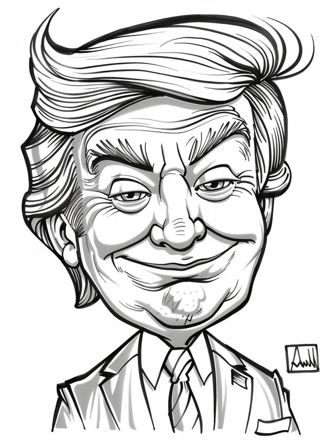 Over 100 President Trump Coloring Pages - Printable, Digital Download ...