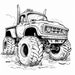 Over 200 Monster Truck Coloring Pages Printable, Digital Download - Etsy