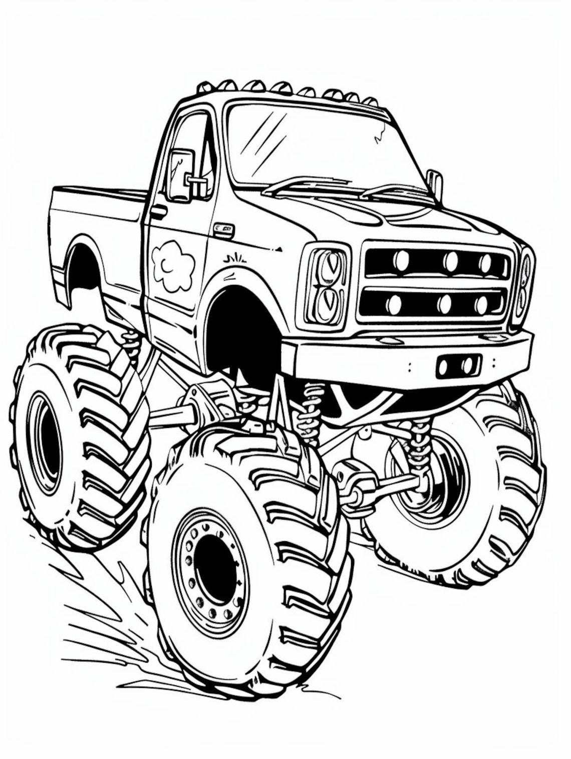 Over 200 Monster Truck Coloring Pages - Printable, Digital Download - Etsy