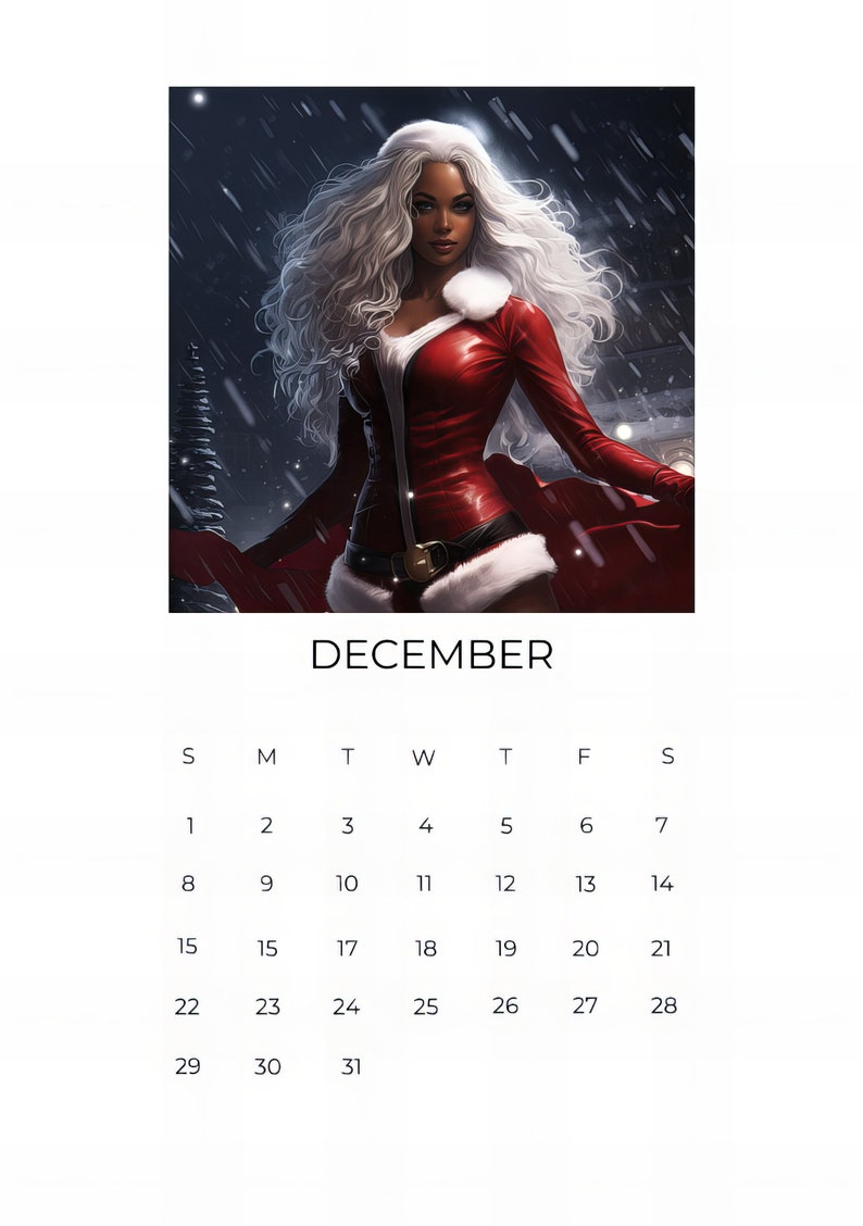 Storm 2024 Printable Calendar Marvel's X-men - Etsy