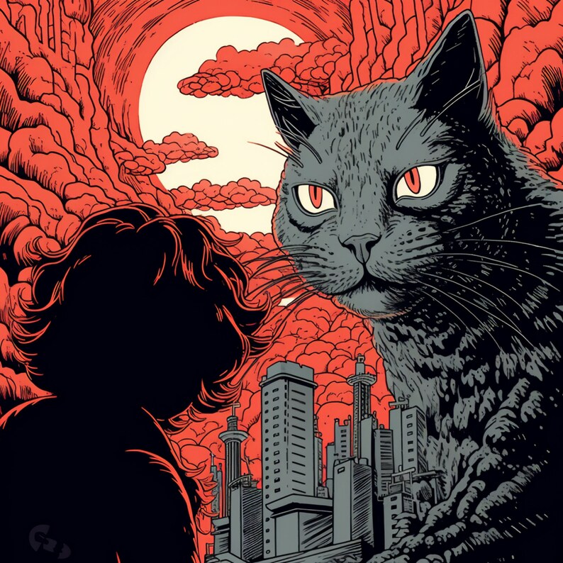 Catzilla JPG PNG Over 50 for Digital Download: Unleash Your Imagination ...