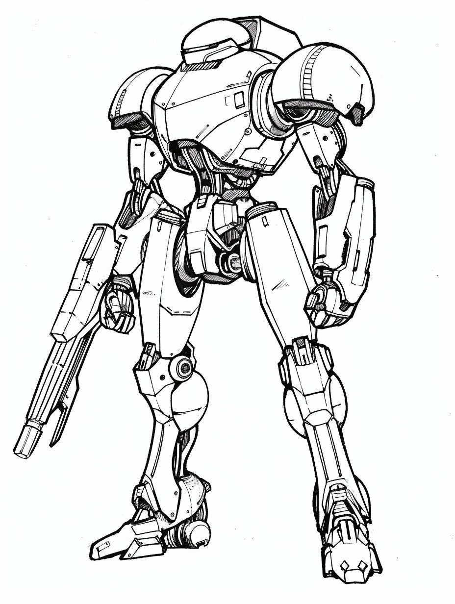 Gear Up! 200+ Printable Mecha Coloring Pages - Digital Download - Etsy