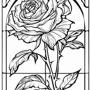 Embrace the Beauty of Roses! Over 250 Rose Coloring Pages - Printable ...
