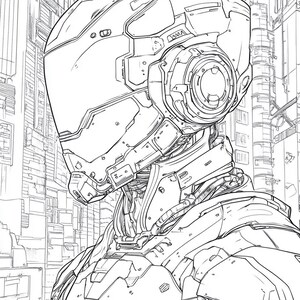 Cyberpunk Coloring Pages - Over 100 Futuristic & Dystopian Designs ...