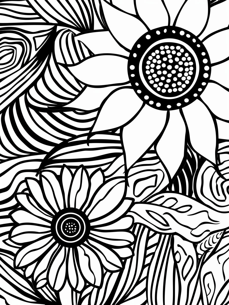 Embrace the Sunshine! Nearly 200 Sunflower Coloring Pages - Printable ...
