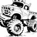 Over 200 Monster Truck Coloring Pages Printable, Digital Download - Etsy