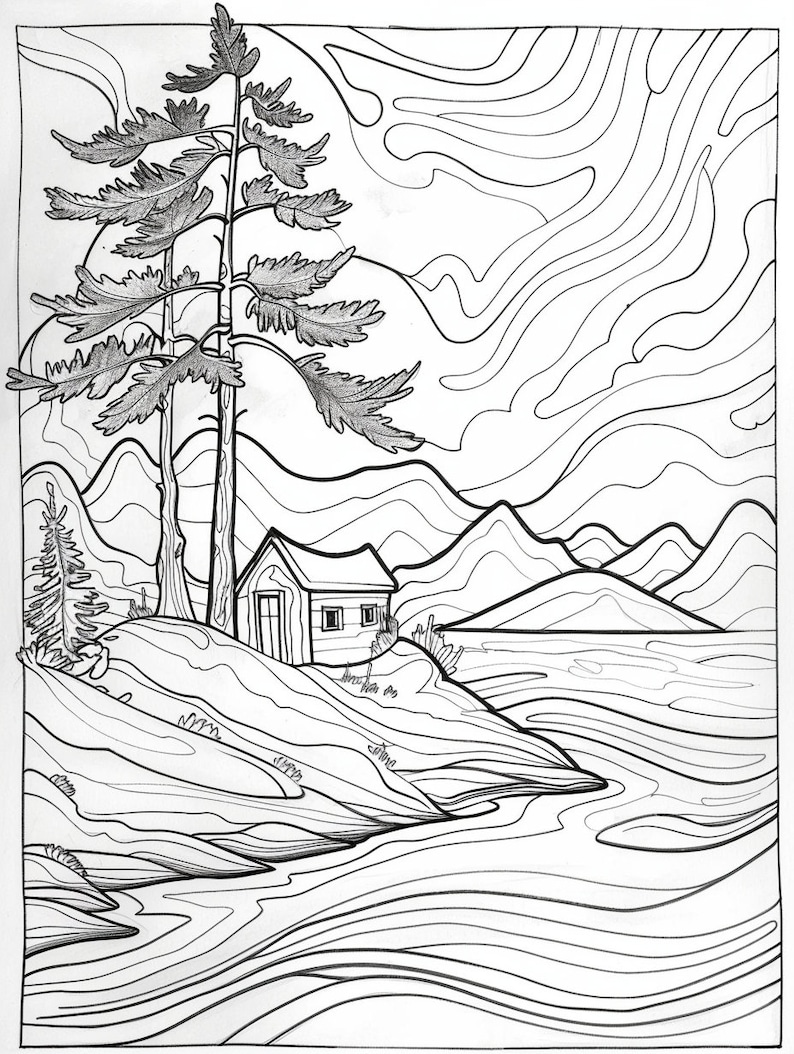 200 Pacific Northwest Coloring Pages: Printable, Digital Downloads ...