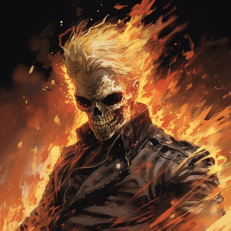 Over 30 Original Ghost Rider Printable Art for Digital Download. Check ...