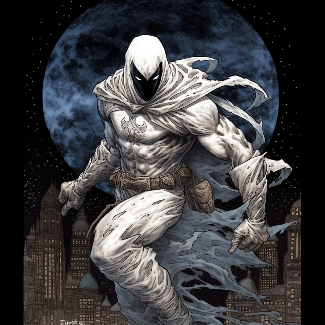 Printable Marvels: Moon Knight Artworks 40 Digital Downloads - Etsy