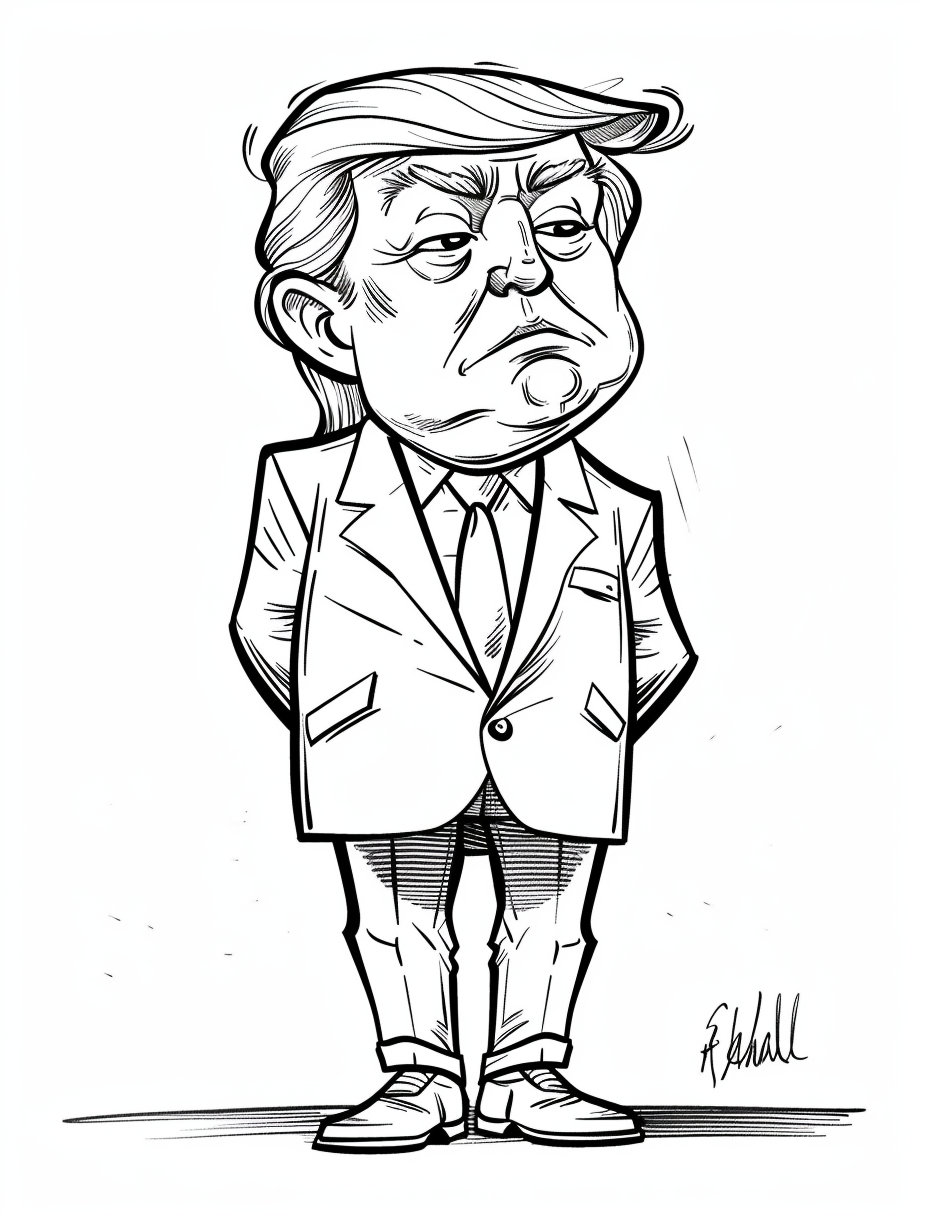 Over 100 President Trump Coloring Pages - Printable, Digital Download ...