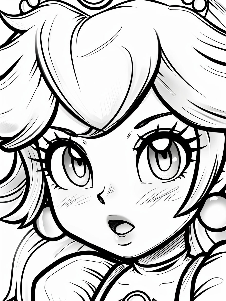 Embrace Peachy Cuteness! Over 150 Chibi Princess Peach Coloring Pages ...