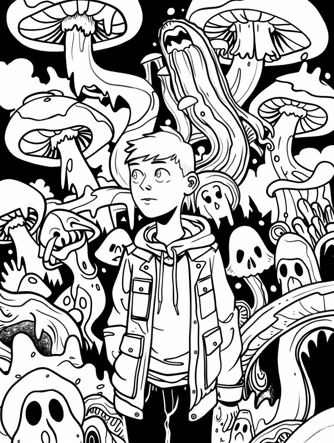 Embrace the Weird & Wonderful! Over 100 Random, Strange Coloring Pages ...