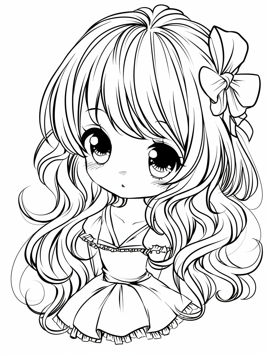 250 Adorable Anime Coloring Pages - Printable, Digital Download - Etsy