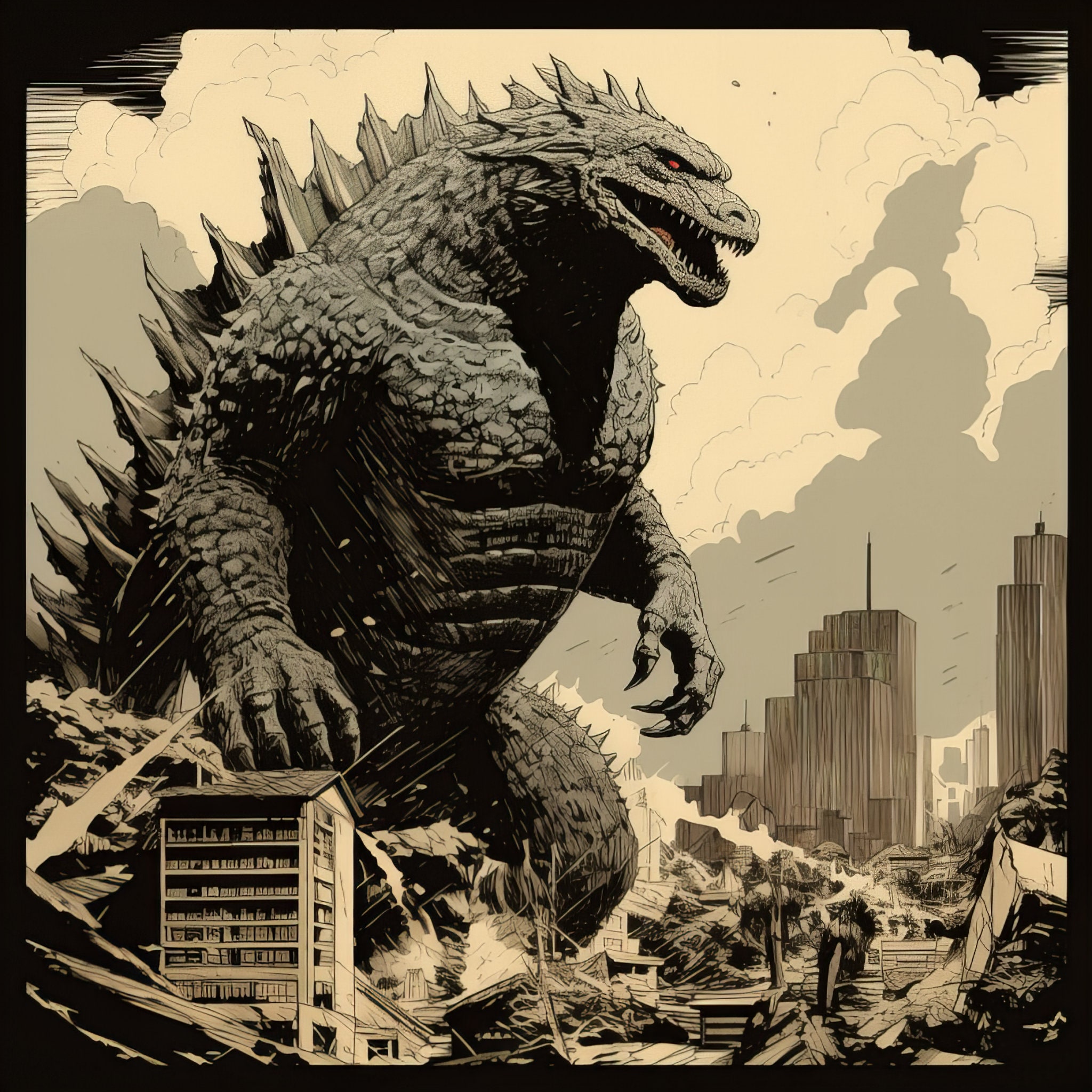 Explore the Mighty World of Godzilla: 290 Unique and Original Digital ...