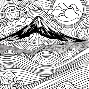 Embrace the Majesty of Mt. Fuji! Over 200 Mt. Fuji Coloring Pages ...