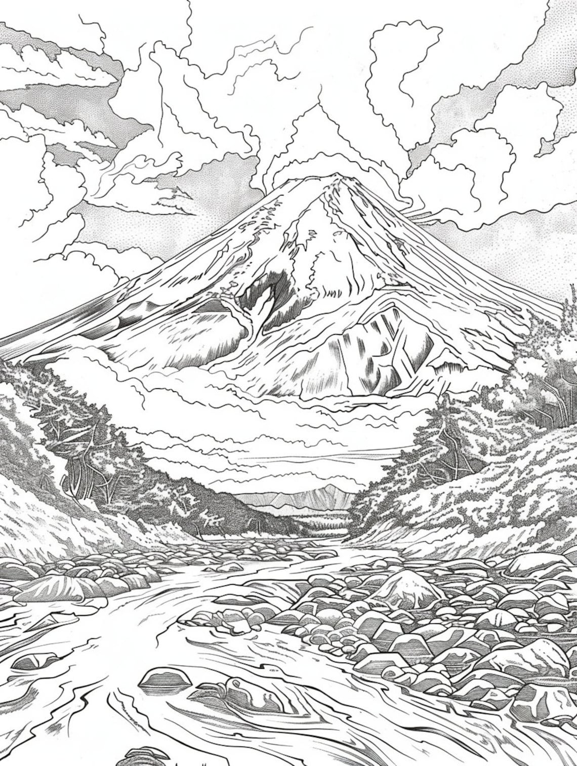 Embrace the Majesty of Mt. Fuji! Over 200 Mt. Fuji Coloring Pages ...