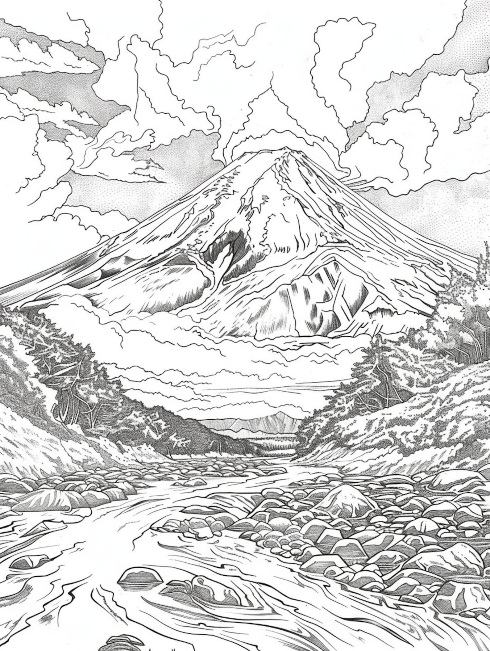 Embrace the Majesty of Mt. Fuji! Over 200 Mt. Fuji Coloring Pages ...