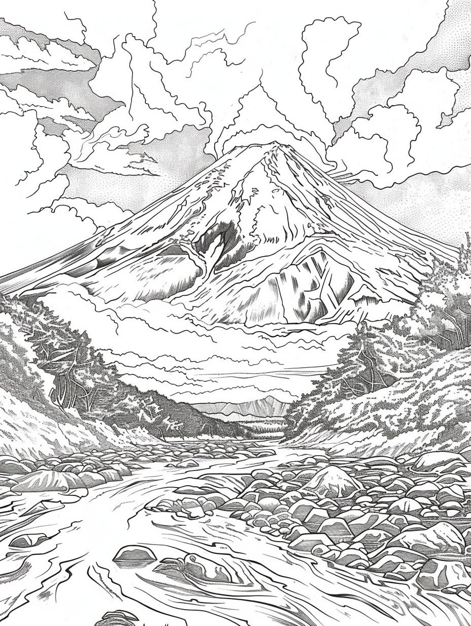 Embrace the Majesty of Mt. Fuji! Over 200 Mt. Fuji Coloring Pages ...
