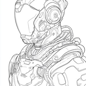 Cyberpunk Coloring Pages - Over 100 Futuristic & Dystopian Designs ...
