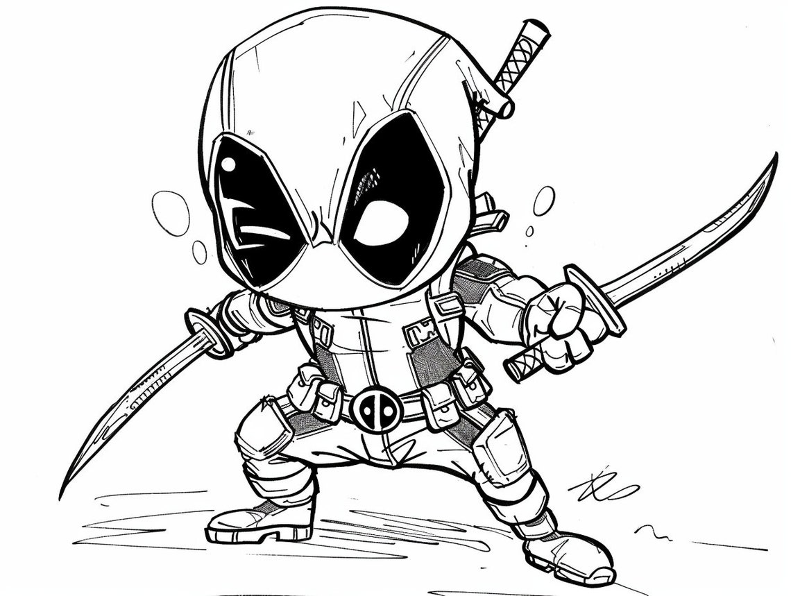 Nearly 300 Printable Marvel Chibi Coloring Pages - Digital Download - Etsy