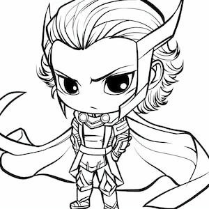 Nearly 300 Printable Marvel Chibi Coloring Pages - Digital Download - Etsy