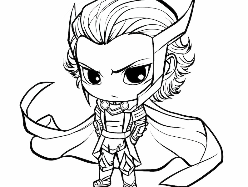 Nearly 300 Printable Marvel Chibi Coloring Pages - Digital Download - Etsy