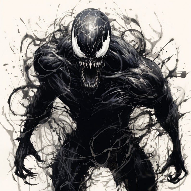 Venom Fanart Collection - Over 100 High-quality PNG Files Printable Art ...