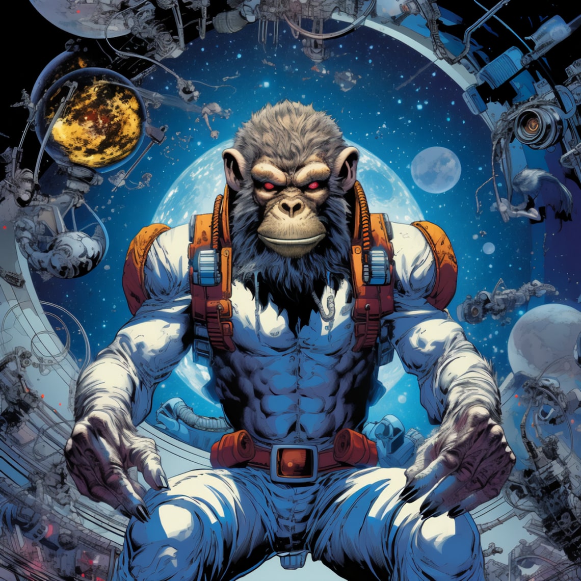 Space Monkey Art Collection": 150+ Original and Unique Space Monkey ...